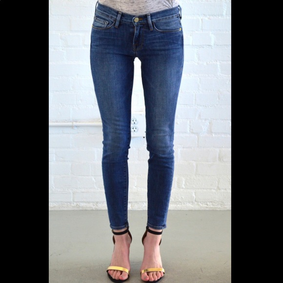 Frame Denim | Jeans | Frame Denim Blue Le Skinny De Jeanne Jeans | Poshmark